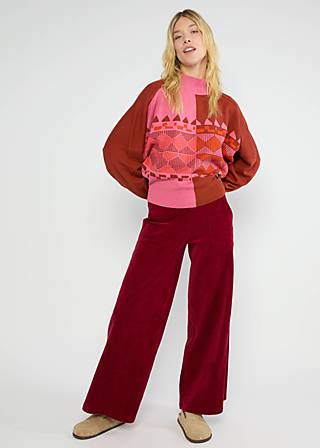 Winter Jumper Diamond Loom Egg - chunky pullover pink ...